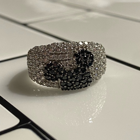 Disney | Jewelry | Disney Sterling And Cubic Zirconia Mickey Ring Size ...